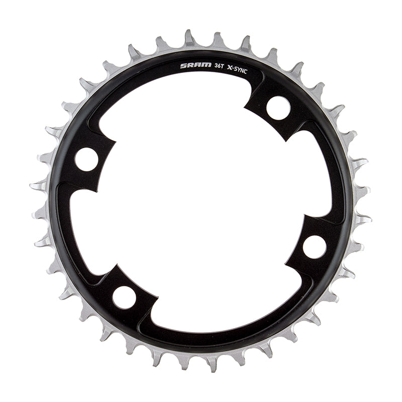 SRAM 107mm BCD x 4-Bolt 1x12-Speed X-Sync Chainring (36, 38, 40, 42, 4