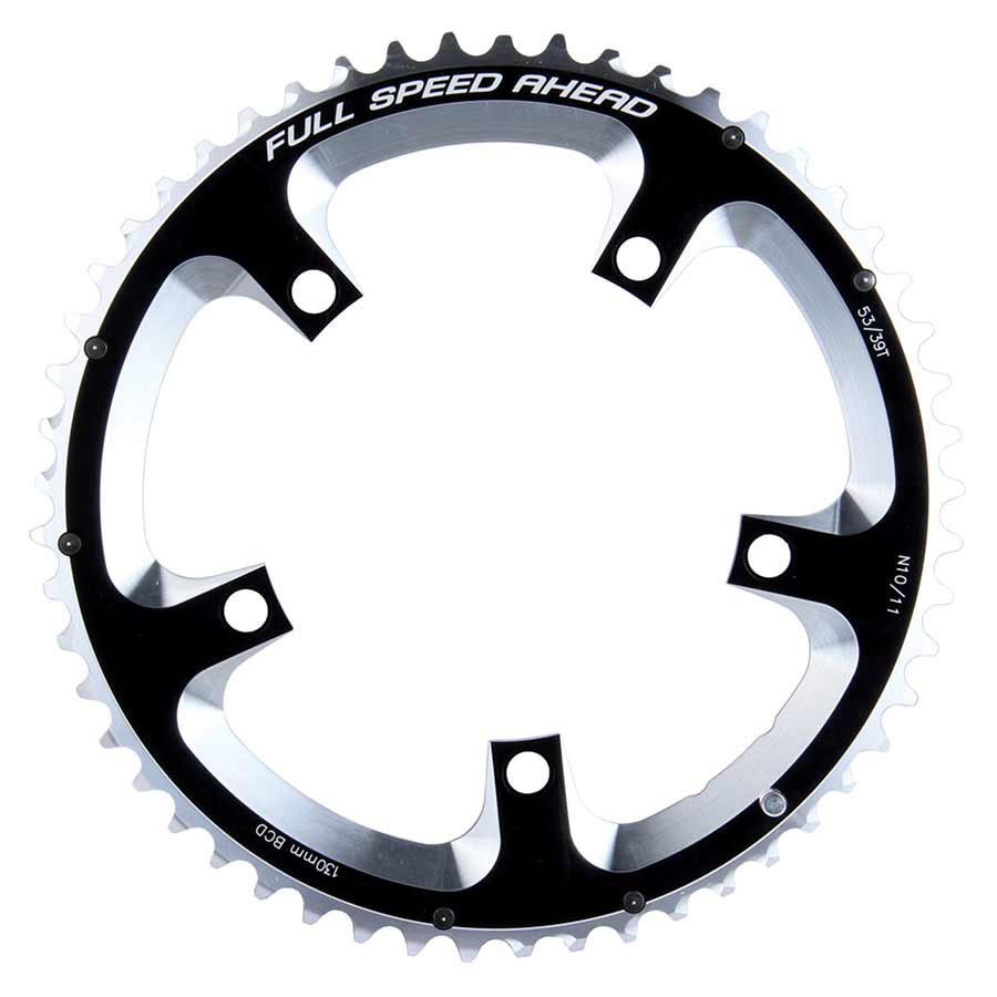Full Speed Ahead Super Road Chainring - 53t 130 BCD 5-Bolt Aluminum N1