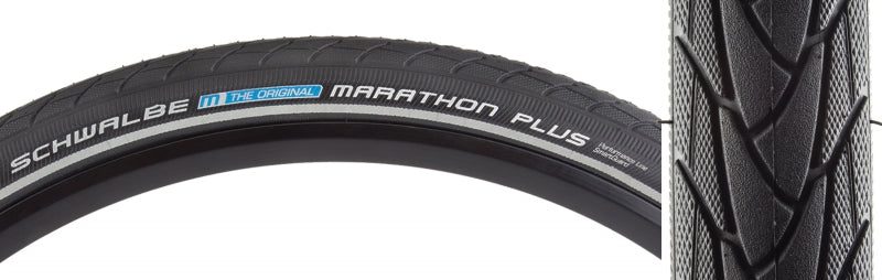 Schwalbe Marathon Plus Tire - 650b x 38 Clincher Wire BLK/Reflective P