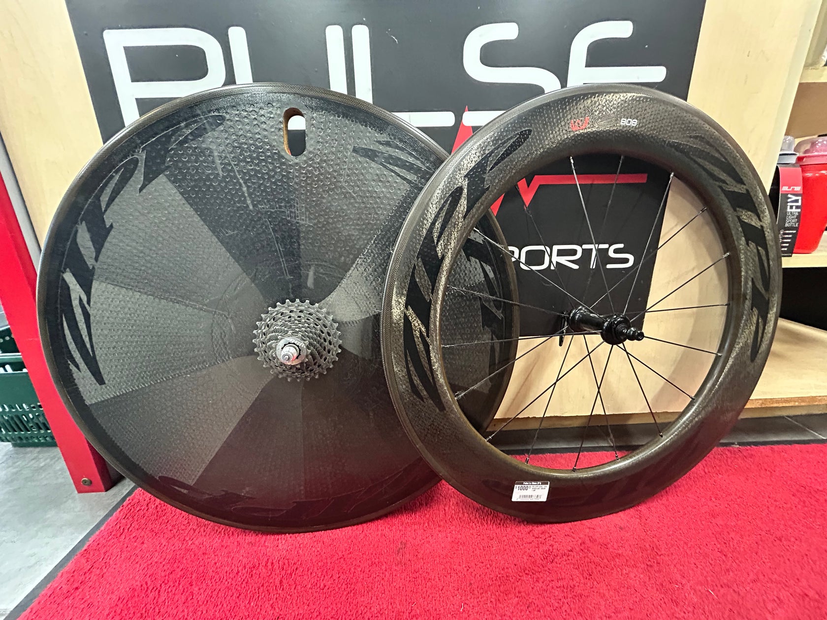 Zipp Disc and 808 Wheelset - rim brake - Sram 11Sp. - Pre Owned Wheels